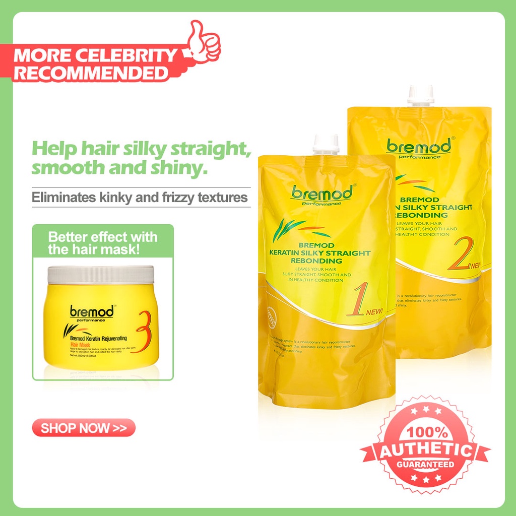 Bremod keratin Silky straight Rebonding puls Rejuvinating Hair Mask ...
