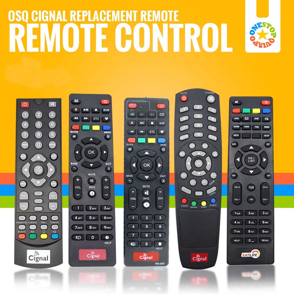 OSQ Replacement Cignal Remote Control for Cignal HD TV Box Satlite TV ...