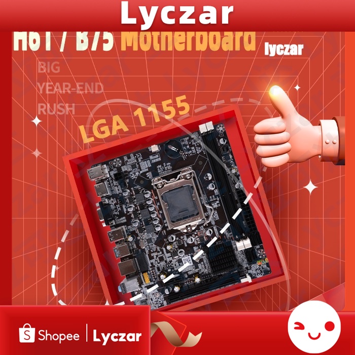 H61 B75 mATX Motherboard INTEL LGA 1155 2nd 3rd gen Lyczar Mainboard ...