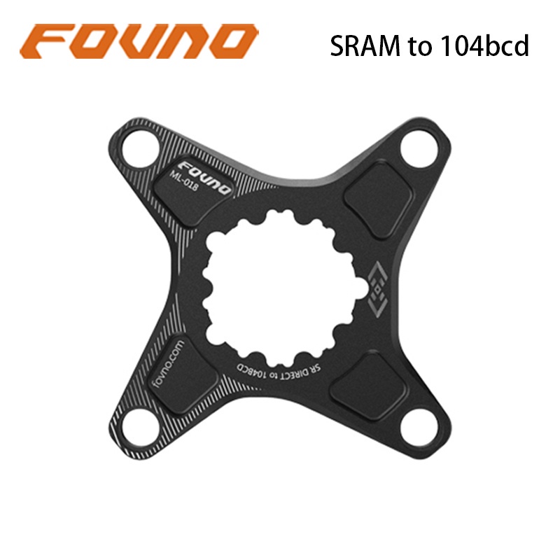 Fovno Direct Mount Chainring Spider 104bcd Adapter for SRAM Crankset ...