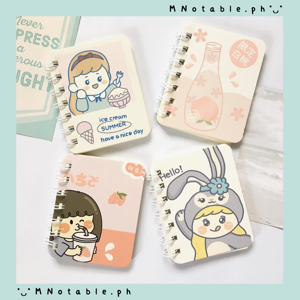 MNotable Mini Notebook Cartoon Notepad School Supplies 80 Sheets ...