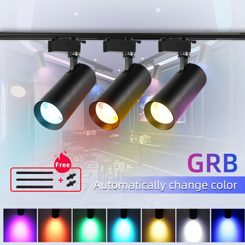Whole Set RGB Track Light Spotlight Colorful Lamp Stage Lighting ...