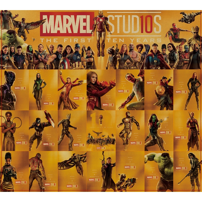 50 designs Marvel "10th Anniversary Limit-Black Widow" poster Kraft ...