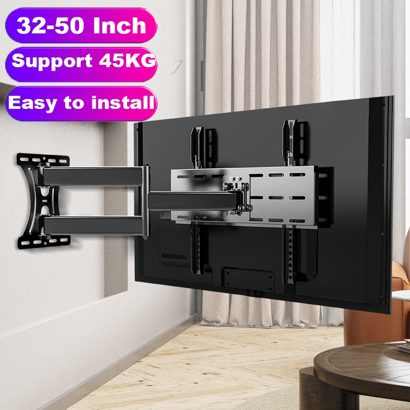 TV Wall Mount Bracket for 14 to 55 inch LCD/LED TV Retractable ...