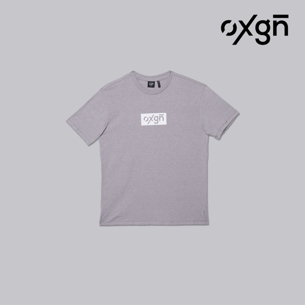 OXGN Logo Regular Fit Graphic T-Shirt For Men (Gray/Lilac/Light Yellow ...