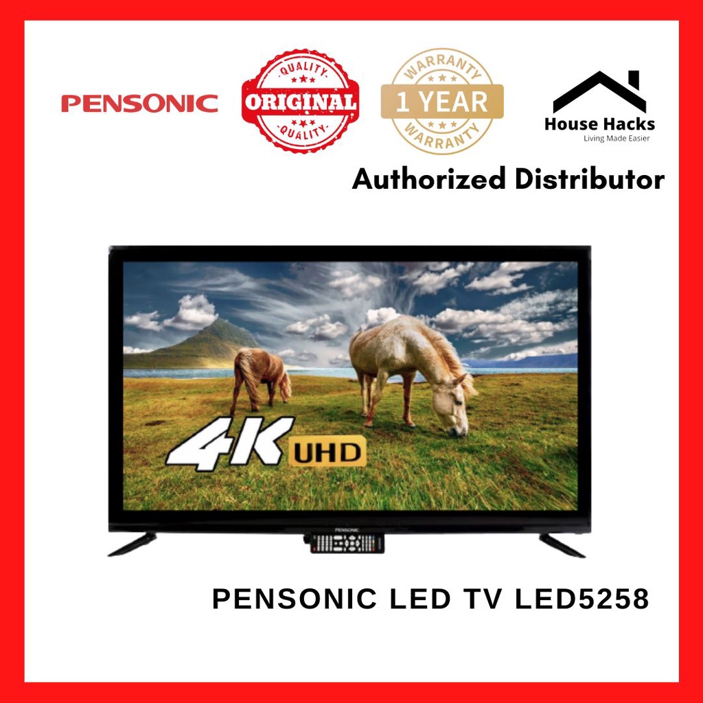 Pensonic Led TV LED5258 (House Hacks) | Shopee Philippines