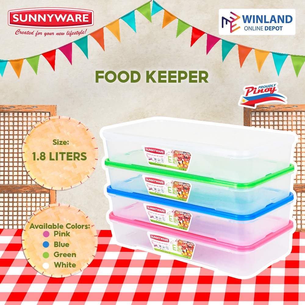 SUNNYWARE by Winland 1.8L | 1800mL EZI Food Saver Keeper Storage ...