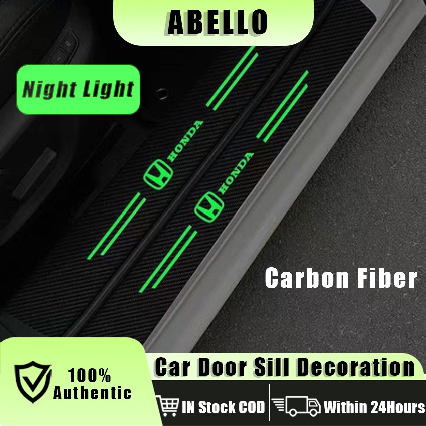 4Pcs/Set Ford/Nissan/Hyundai/Toyota/Honda/Geely/MG Luminous Carbon ...