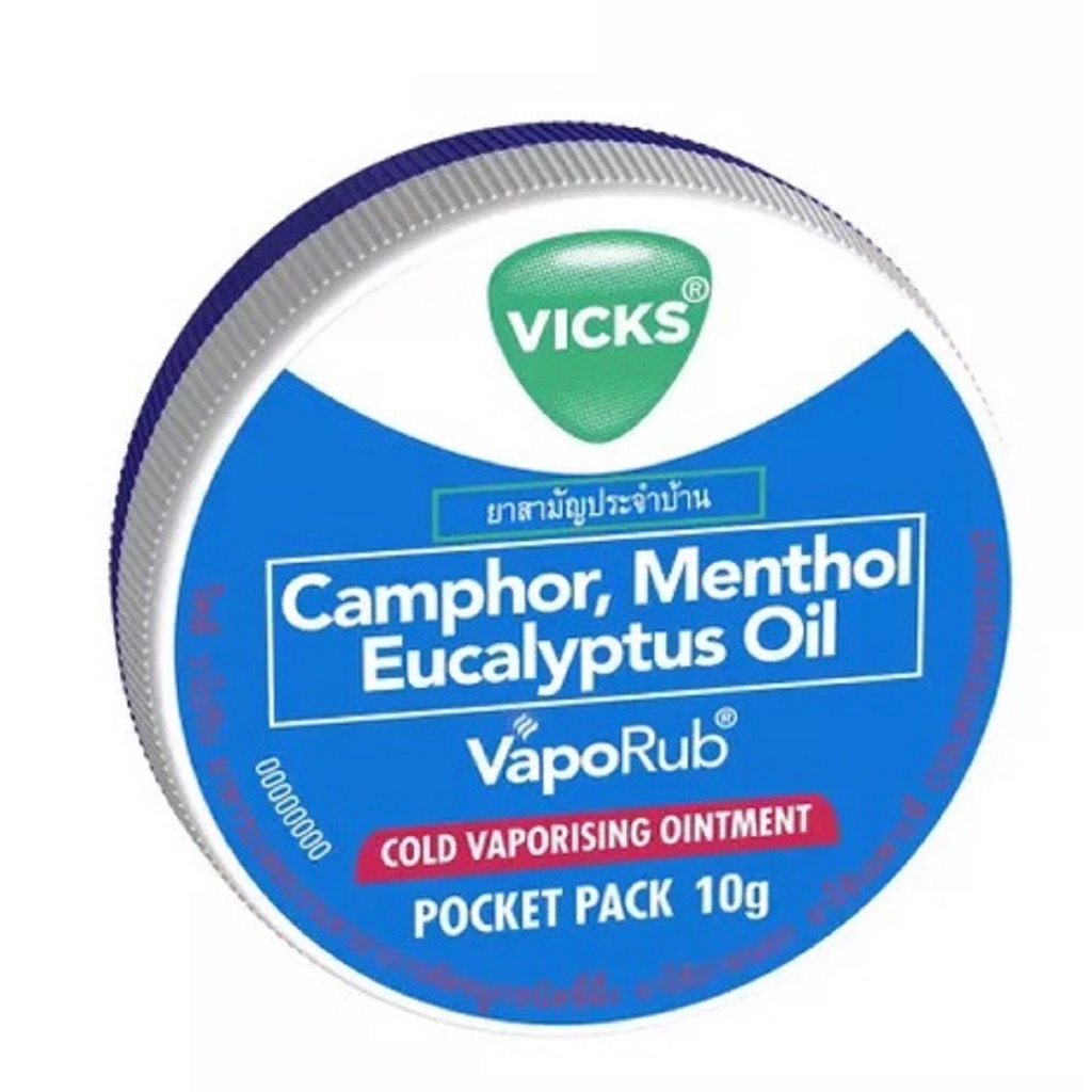 Vicks Vaporub 10g Cold Vaporising Ointment | Shopee Philippines