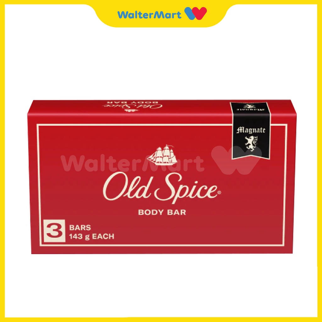 OLD SPICE Magnate Body Bar Soap 3 Bars 143g | Shopee Philippines