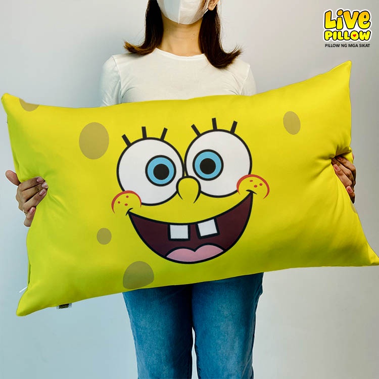 LIVEPILLOW Spongebob pillow toy BIG size 18x28 inches | Shopee Philippines
