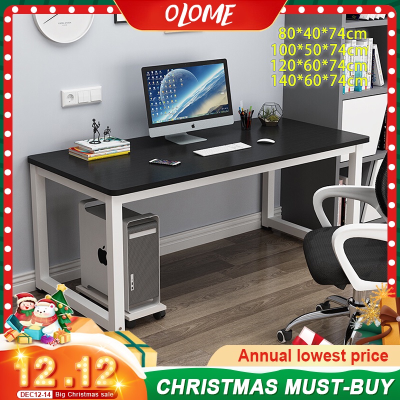 Wooden Durable Computer Desk Laptop Table for Home Office Working Study ...