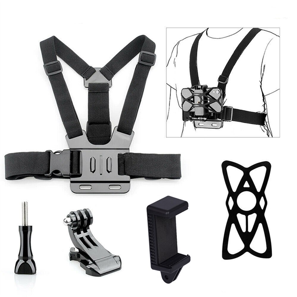 top-Mobile Phone Chest Strap Mount GoPro Chest Harness Holder for VLOG ...