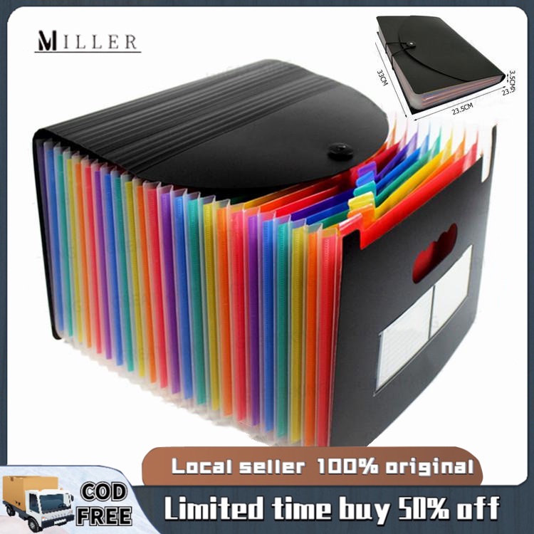 COD*A4 & Long Size 25 pocket Accordion Expanding File Folder Organizer ...