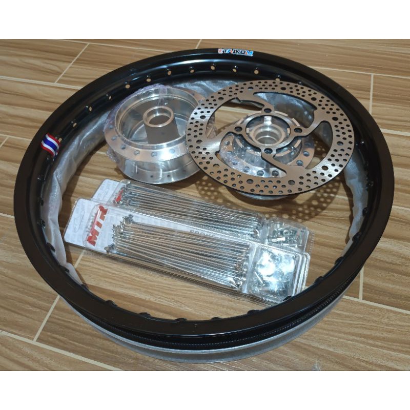 RIMSET XRM125 SINGLE DISC/RS125 FI (drum rear flat disc front) | Shopee ...