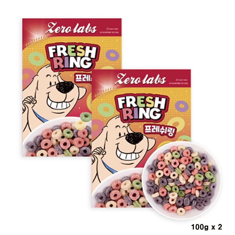 Made in Korea Zero Labs Puppy Cereal Fresh Ring 200g/Food | Shopee ...