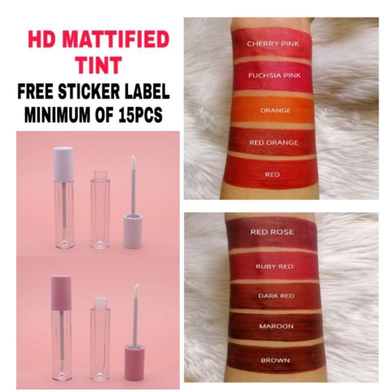 HD Matte liptint in 5ml lipgloss tube | Shopee Philippines