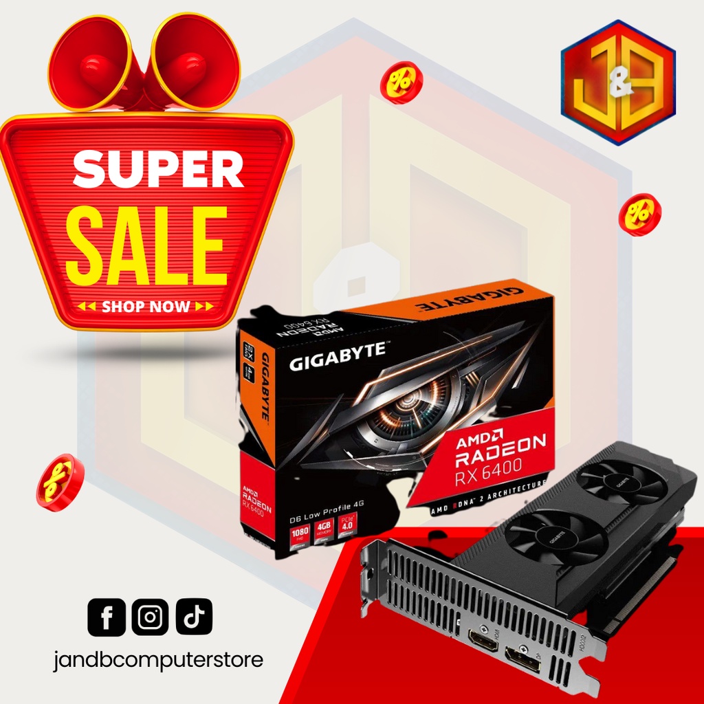 GIGABYTE RADEON RX 6400 EAGLE 4G GRAPHIC CARDS | Shopee Philippines