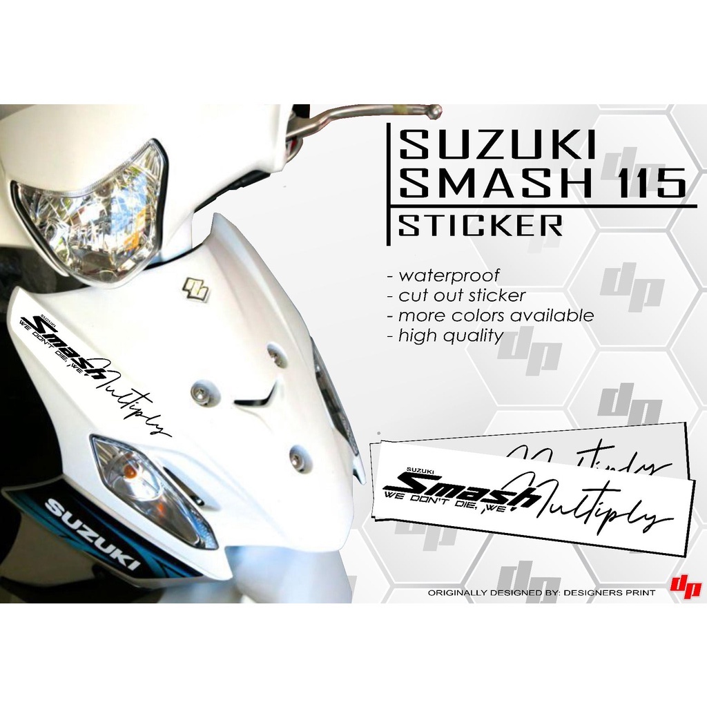 Suzuki Smash 115 Sticker - Waterproof, Smash Decals, Cut out sticker ...