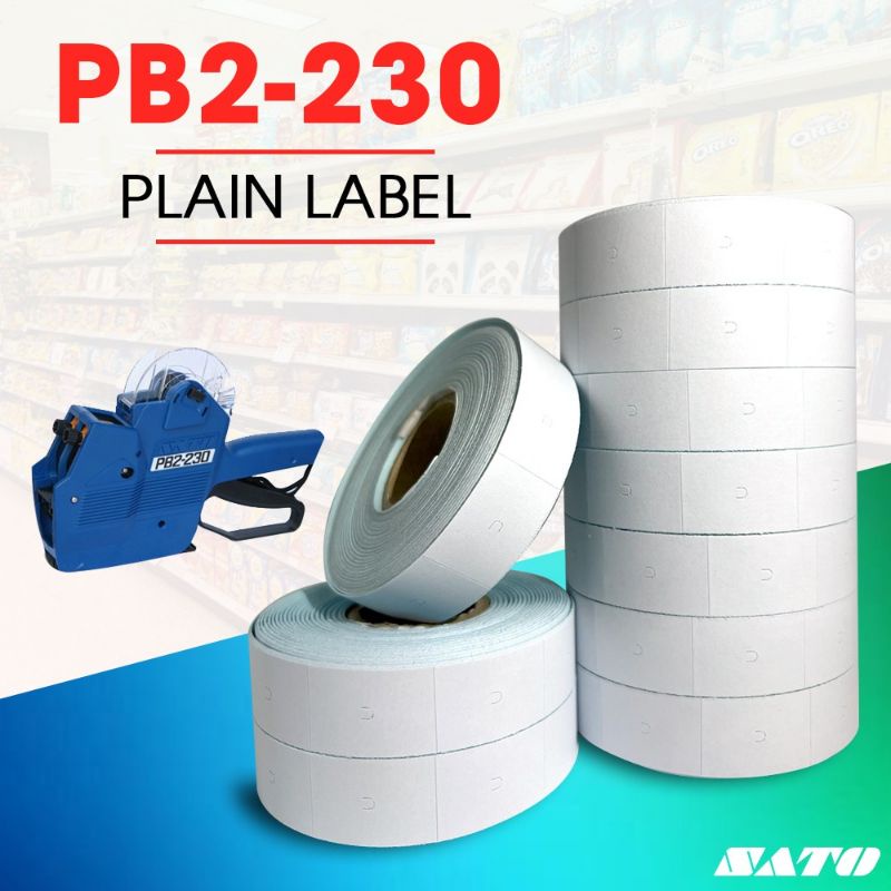 Sato Pb2-230 Plain Label 10 Rolls Per Pack | Shopee Philippines