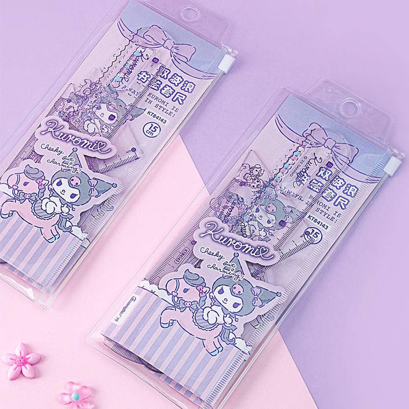 4 in 1 Sanrio Kuromi Ruler Stationery Set Multifunctional Combination ... 4 in 1 Sanrio Kuromi Ruler Stationery Set Multifunctional Combination ...