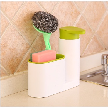 2in1Liquid hand soap dispenser sink tidy set Sink Tidy Sey bath Kitchen ...