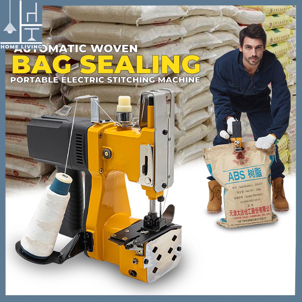 Mall Quality Electric Rice Bag Sealer White Rice Sack Sewing Machine ...