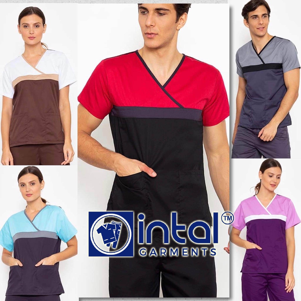 Intal Scrub Suit 04 Overlap Lhacose Cotton Shopee Philippines
