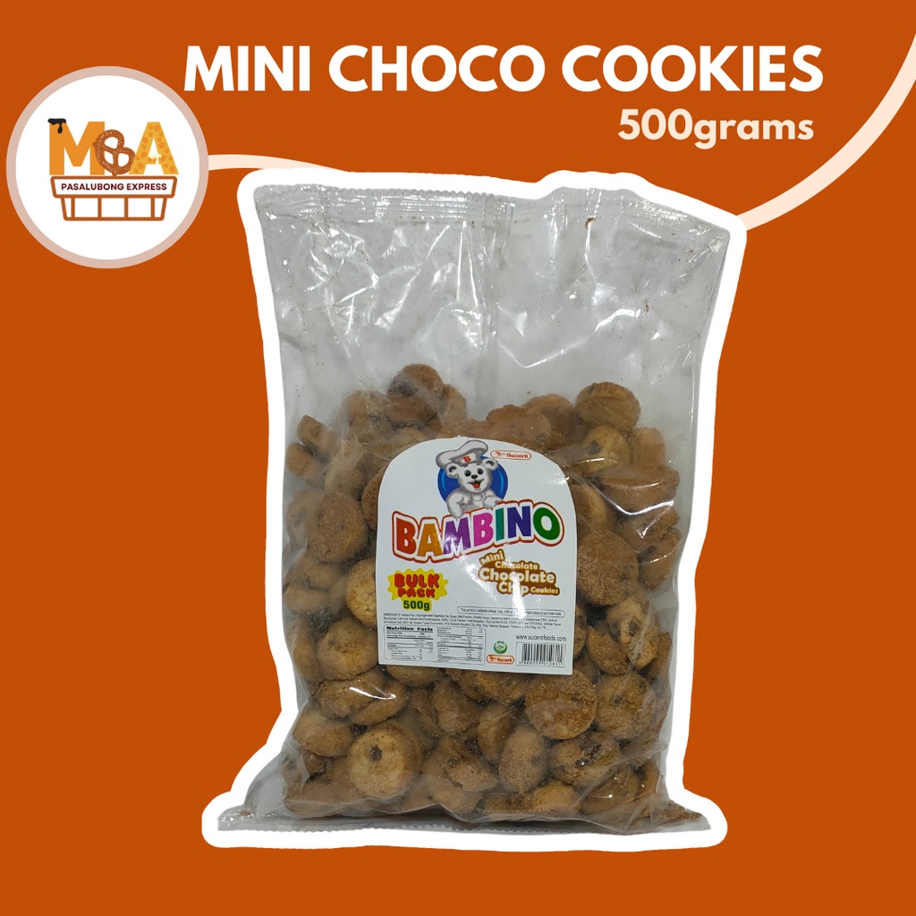 BAMBINO MINI CHOCOLATE CHIP COOKIES (500 GRAMS) | Shopee Philippines