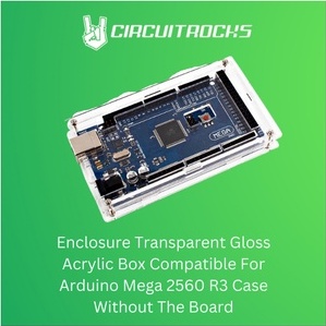 Enclosure Transparent Gloss Acrylic Box Compatible For Arduino Mega ...