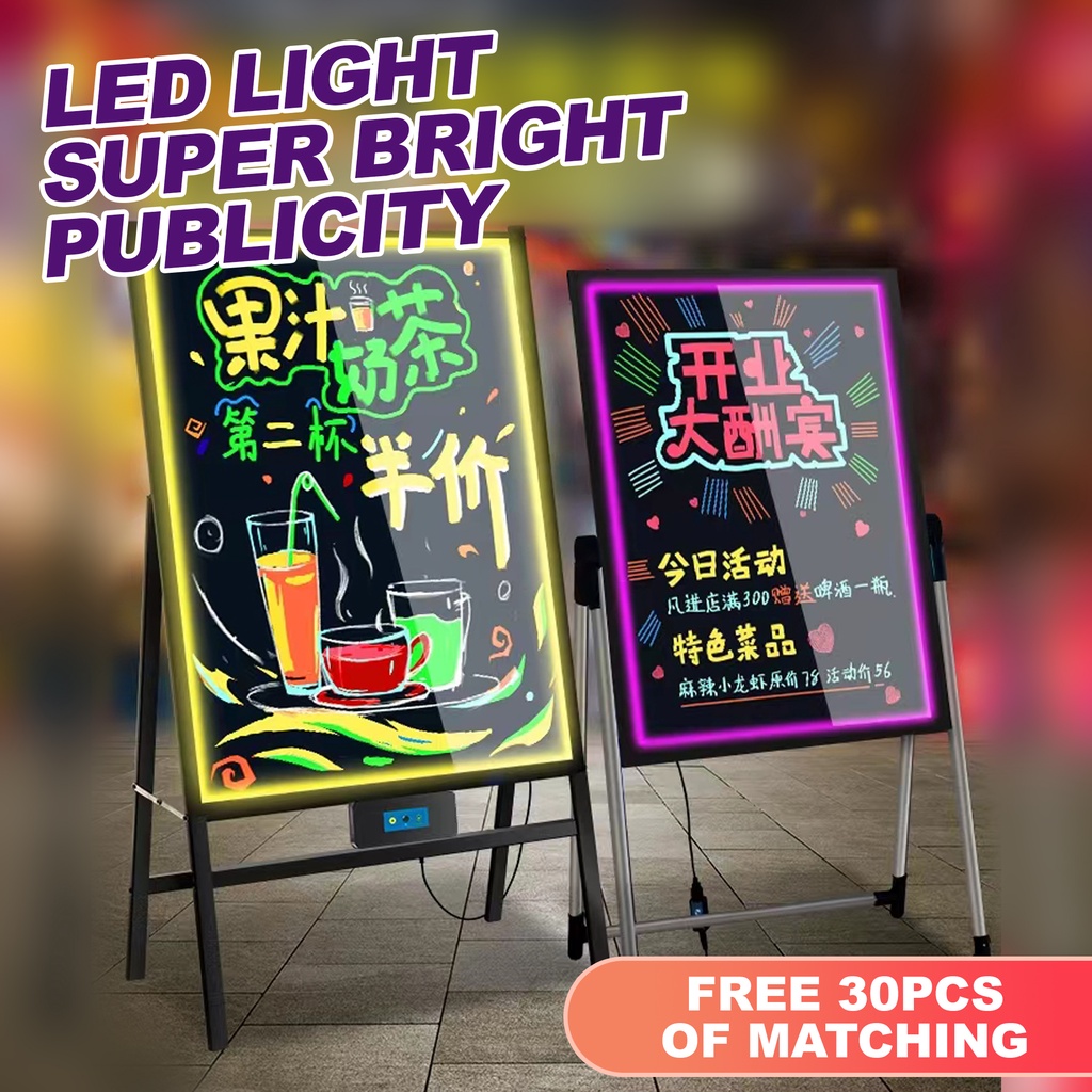 LED Electronic Light Fluorescent Board Advertising Display Board ...