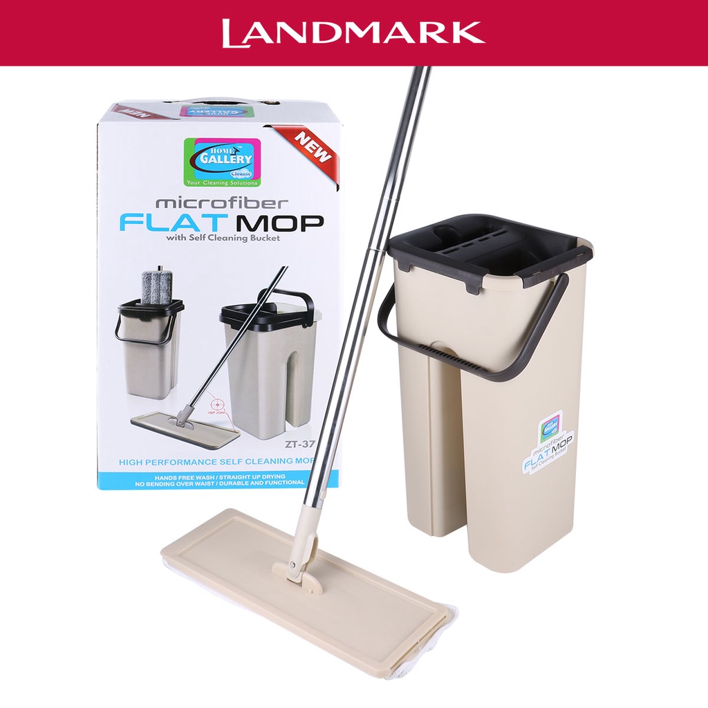 Home Gallery Flat Mop with Bucket (ZT37 ) | Shopee Philippines