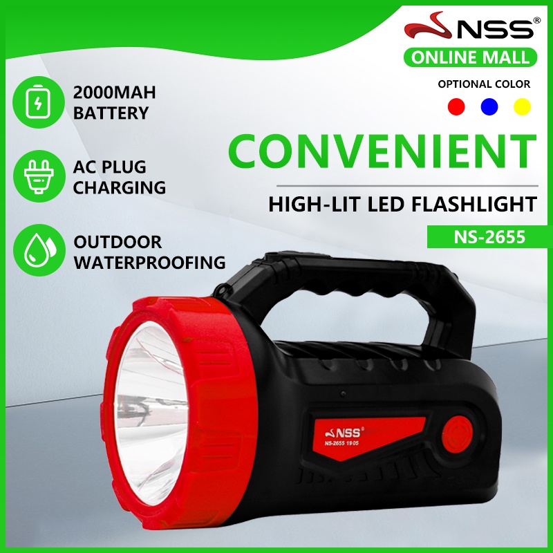 NSS 10W Rechargeable Led Hand Light Flash Light Torch For Camping ...