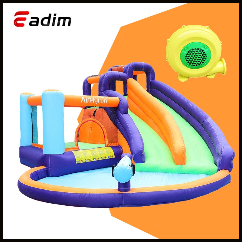 AirMyFun Inflatable Castle Childrens inflatable slide Playground ...