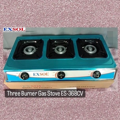 Exsol Three Burner Gas Stove (ES368 CV) | Shopee Philippines