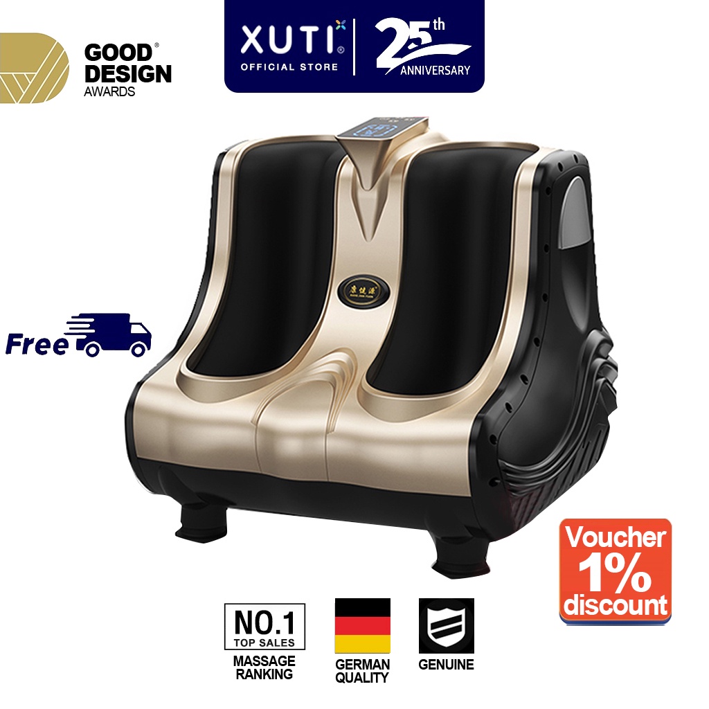 XUTI Foot massager machine Electric heating foot massager knead rolling ...