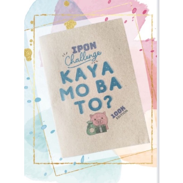 ipon challenge booklet FREE STICKERS money challenge | Shopee Philippines