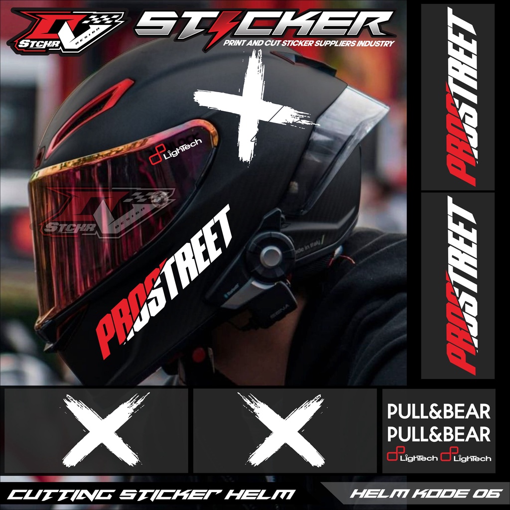Helmet sticker-fullface Helmet sticker KYT RSV NHK INK-cutting Helmet sticker prostreet | Shopee ...
