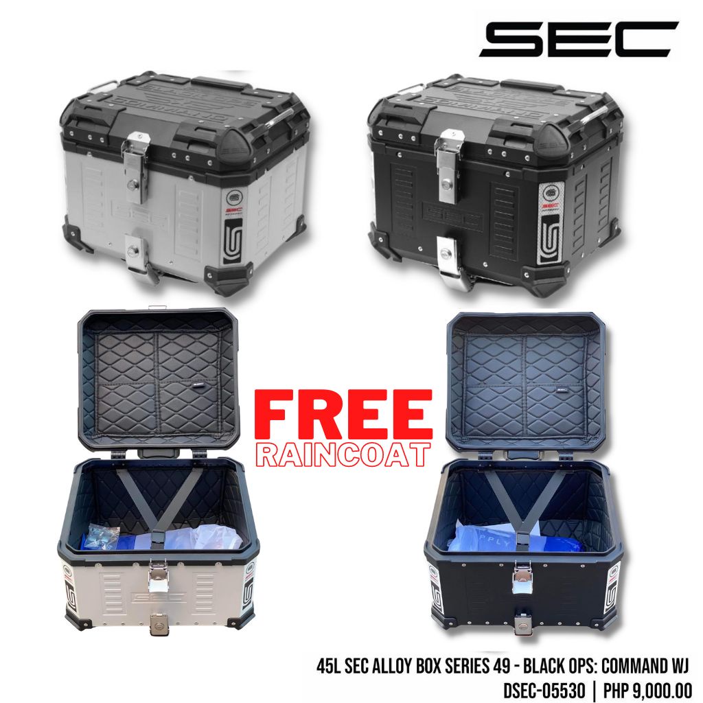 SEC Alloy Box 45 Liter Alloy Series 49 Black Ops Command / Silver Ops ...