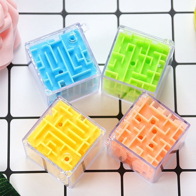 3D Cube Puzzle Maze Toy Hand Game Case Box Fun Brain Game Challenge ...