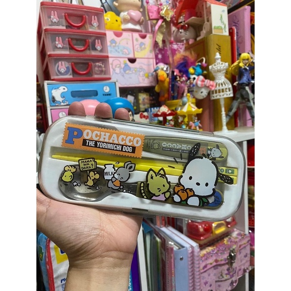 Authentic (Japan) Vintage 1994 Pochacco Cutlery Box | Shopee Philippines