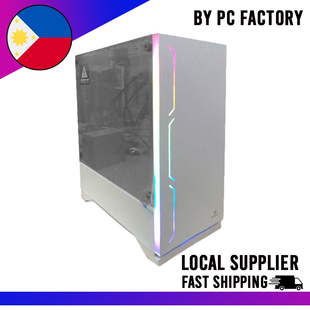 Inplay Esport 03 White / Pink RGB Light Strip ATX PC Case | Shopee ...