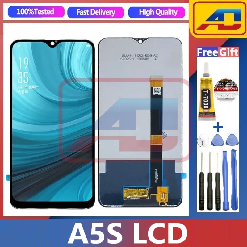 OP LCD A5s LCD Digital Touch Screen Display Frame Assembly for ...