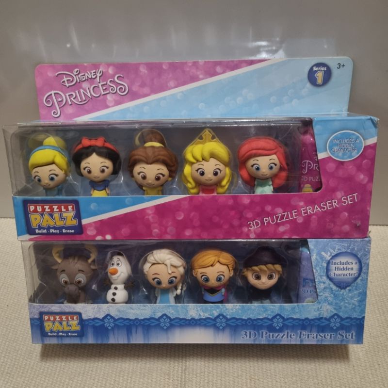 Authentic Disney Princess and Frozen 3D Puzzle Eraser Sets | Shopee ...