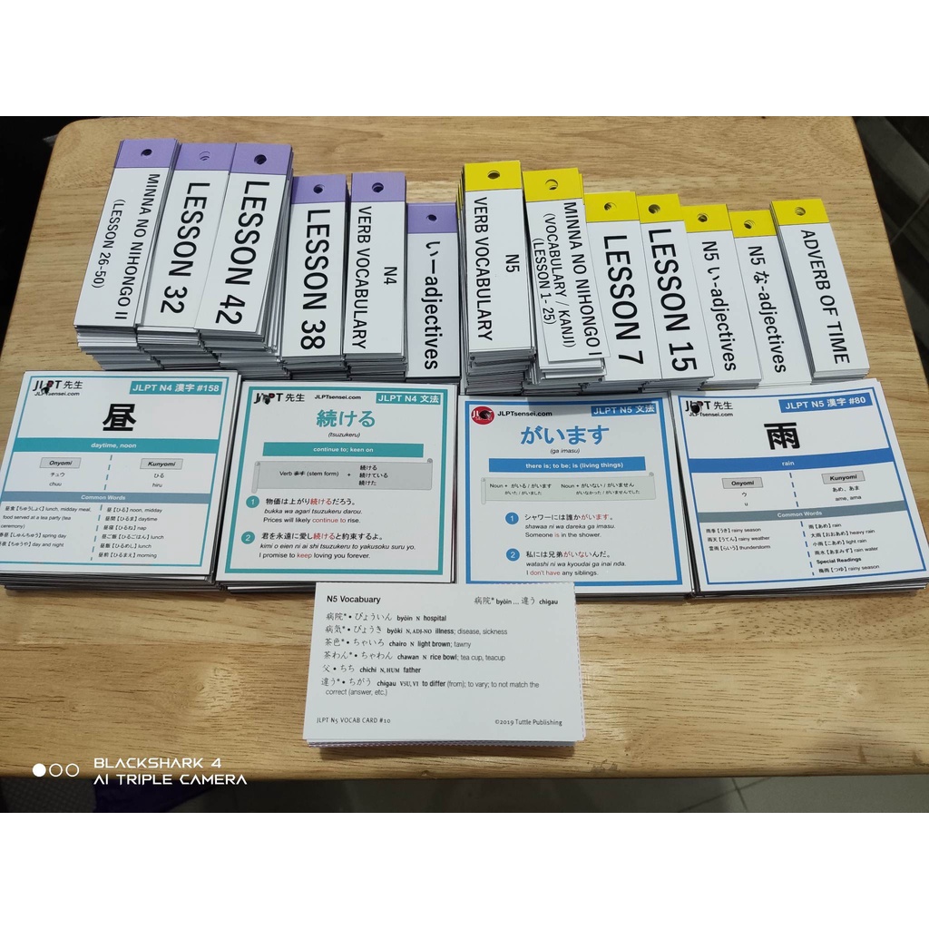 JLPT N5 Complete Set Flash Card (Kanji, Vocabulary, adjective, adverb ...
