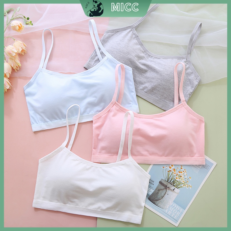 7-14Y Girls Bra-Soft Cotton Teenage Comfortable Young Girl Puberty ...