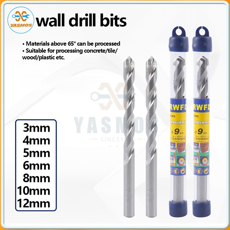 Concrete wall long masonry drill bit (1PCS) 3mm 4mm 5mm 6mm 8mm 10mm ...