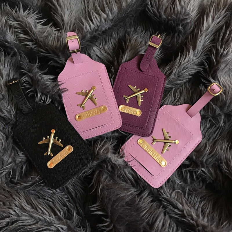 PERSONALIZED LUGGAGE TAG WITH FREE 1 NAME AND 1 CHARM | Shopee Philippines
