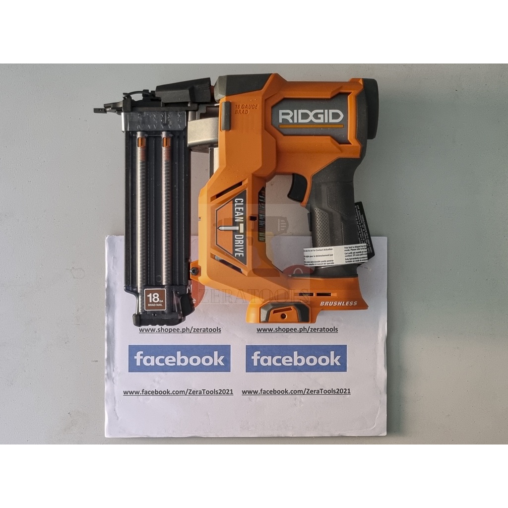 Ridgid 18-Gauge Brad Nailer Tool Only | Shopee Philippines