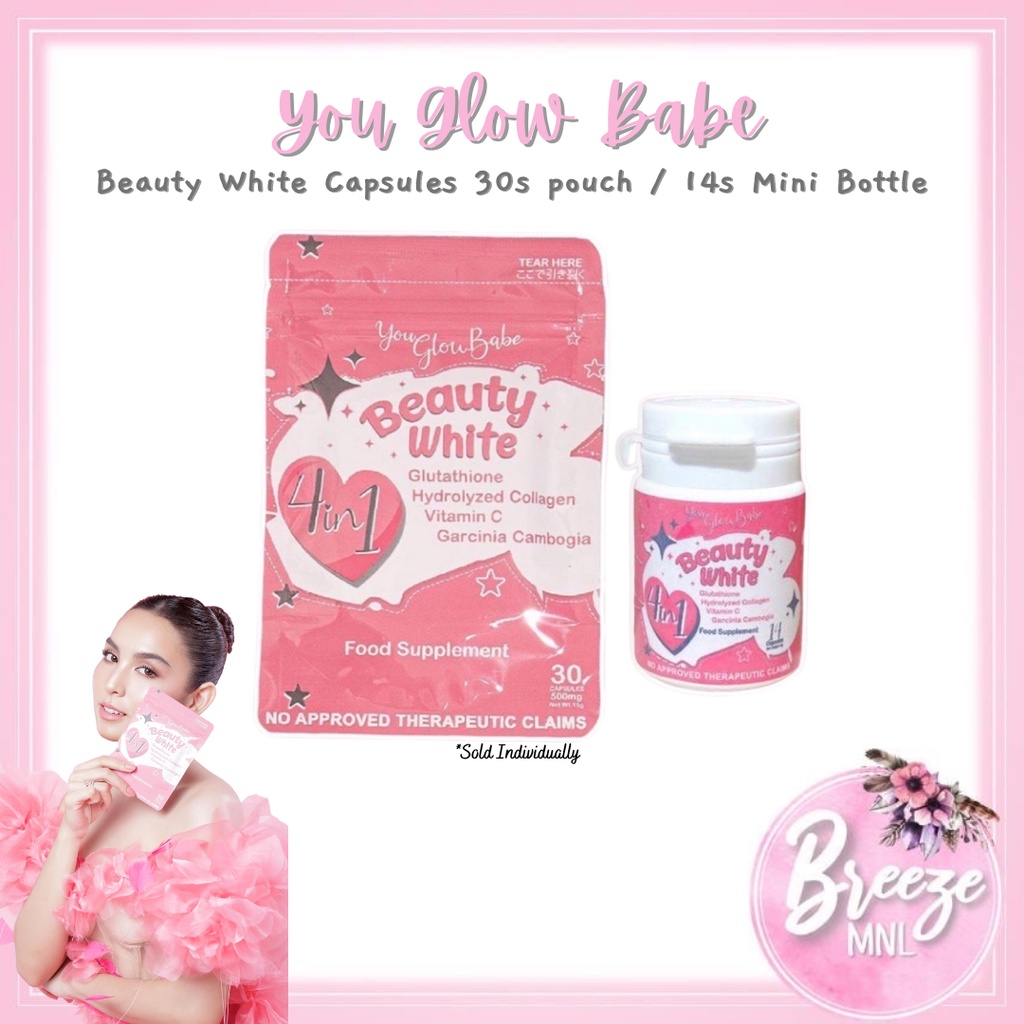 Authentic You Glow Babe Beauty White Collagen Glutathione | YGB Capsules | Shopee Philippines